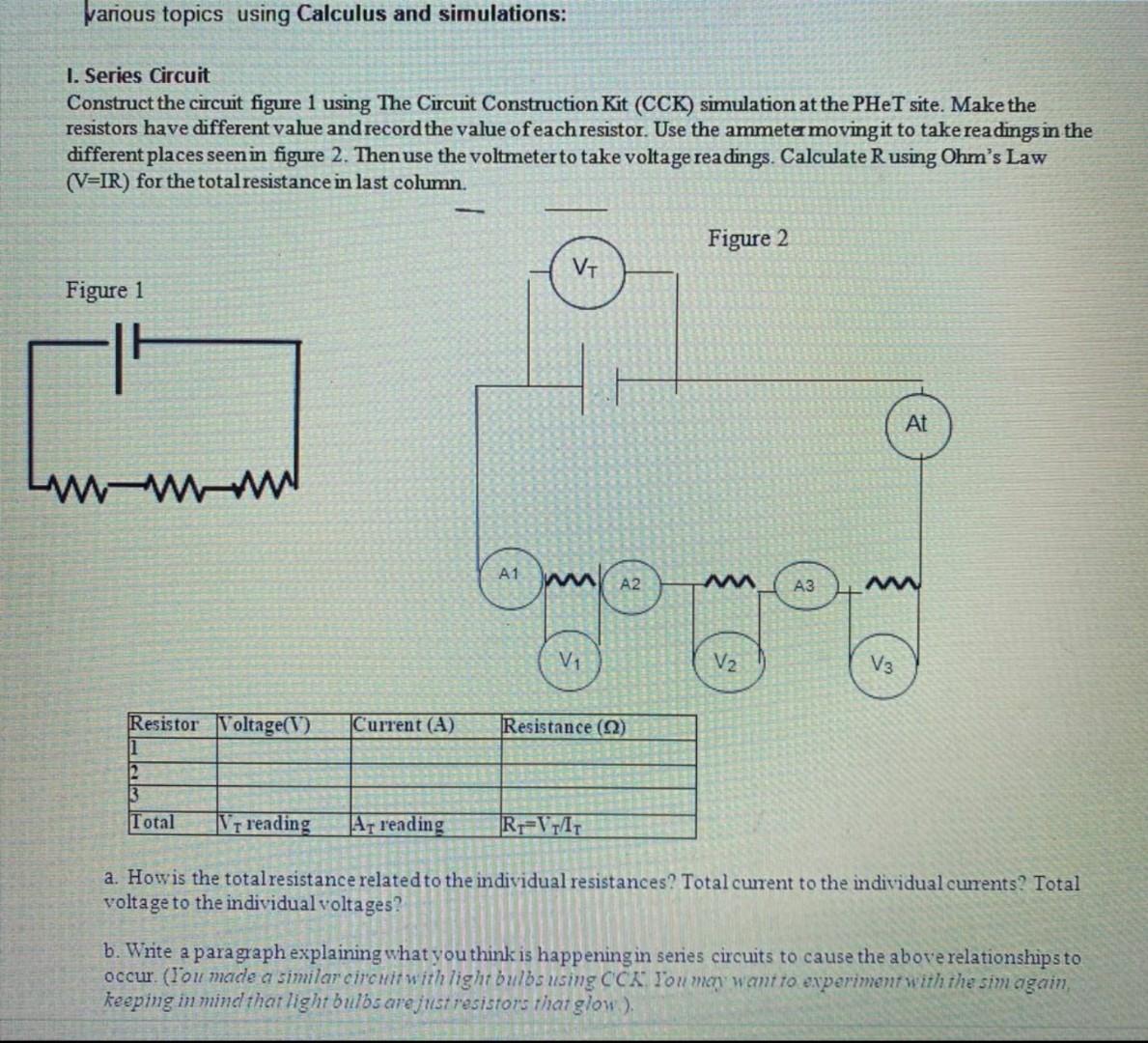 Solved Various topics using Calculus and simulations: 1. | Chegg.com