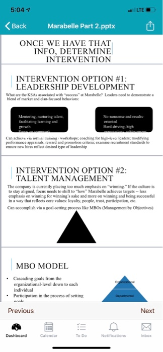 Organizational Culture Assessment Instrument (OCAI) - | Chegg.com