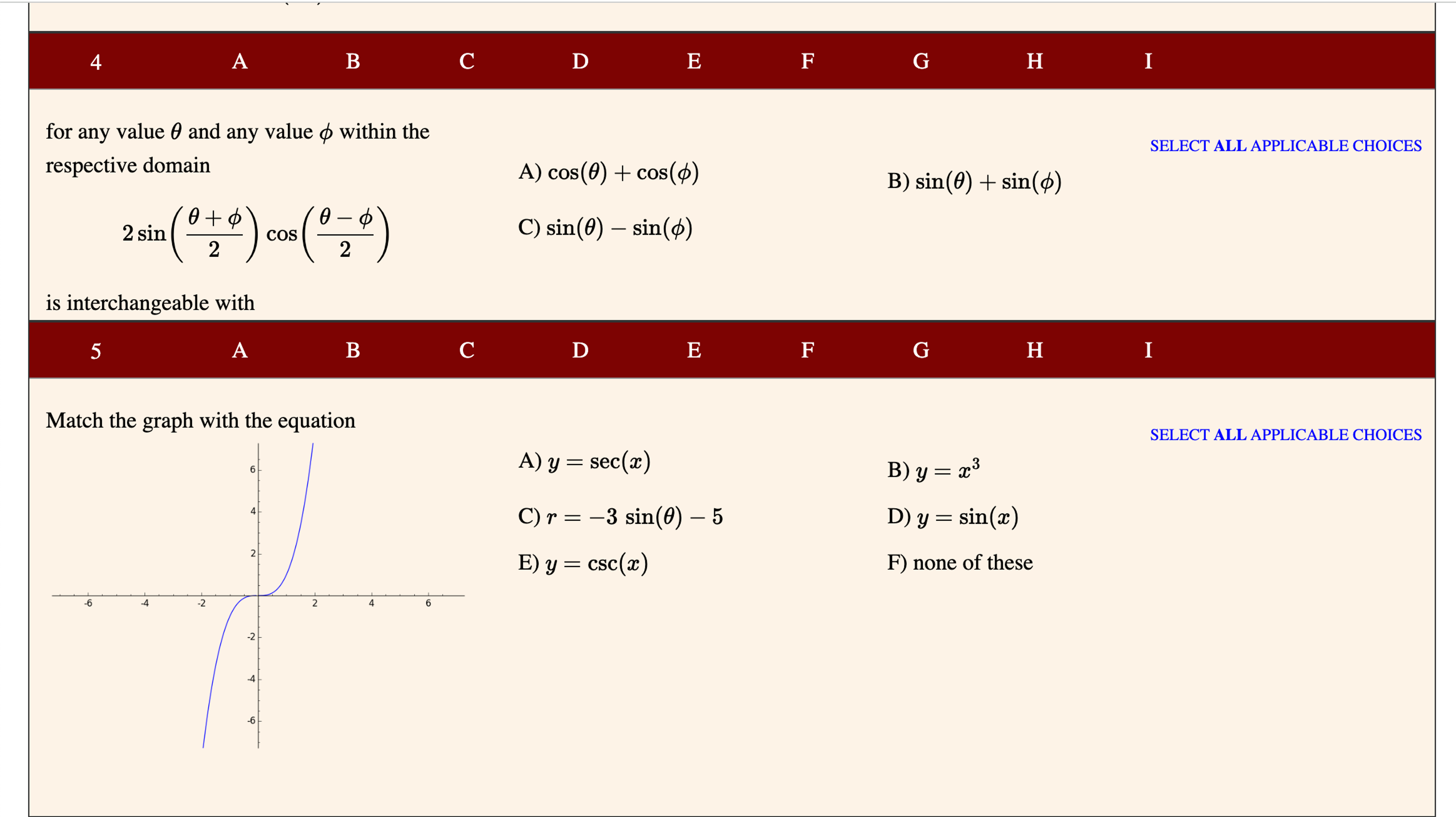 Solved for any value θ ﻿and any value φ ﻿within | Chegg.com