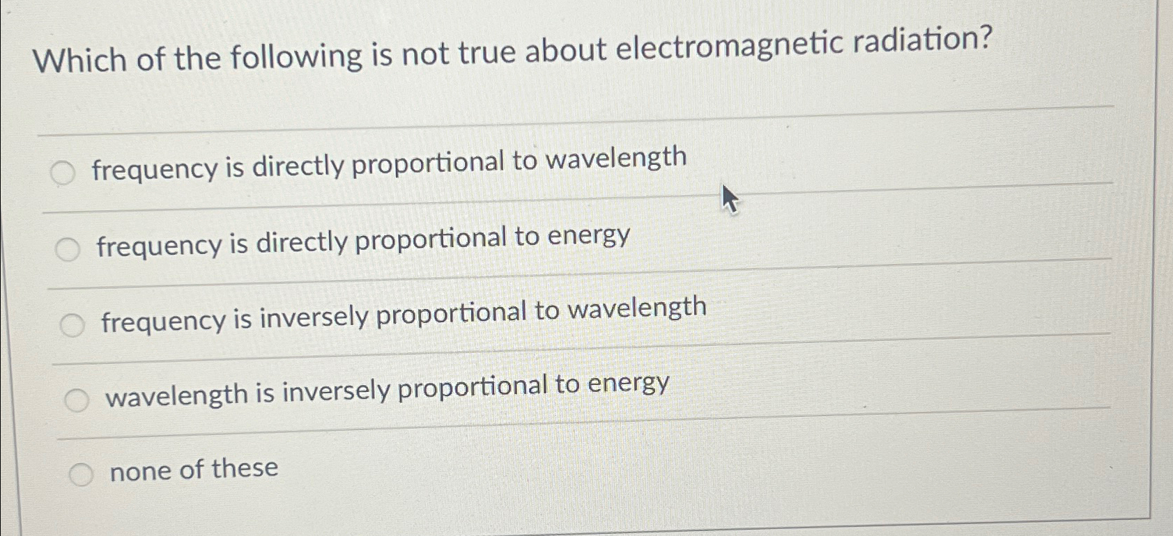 Solved Which of the following is not true about | Chegg.com