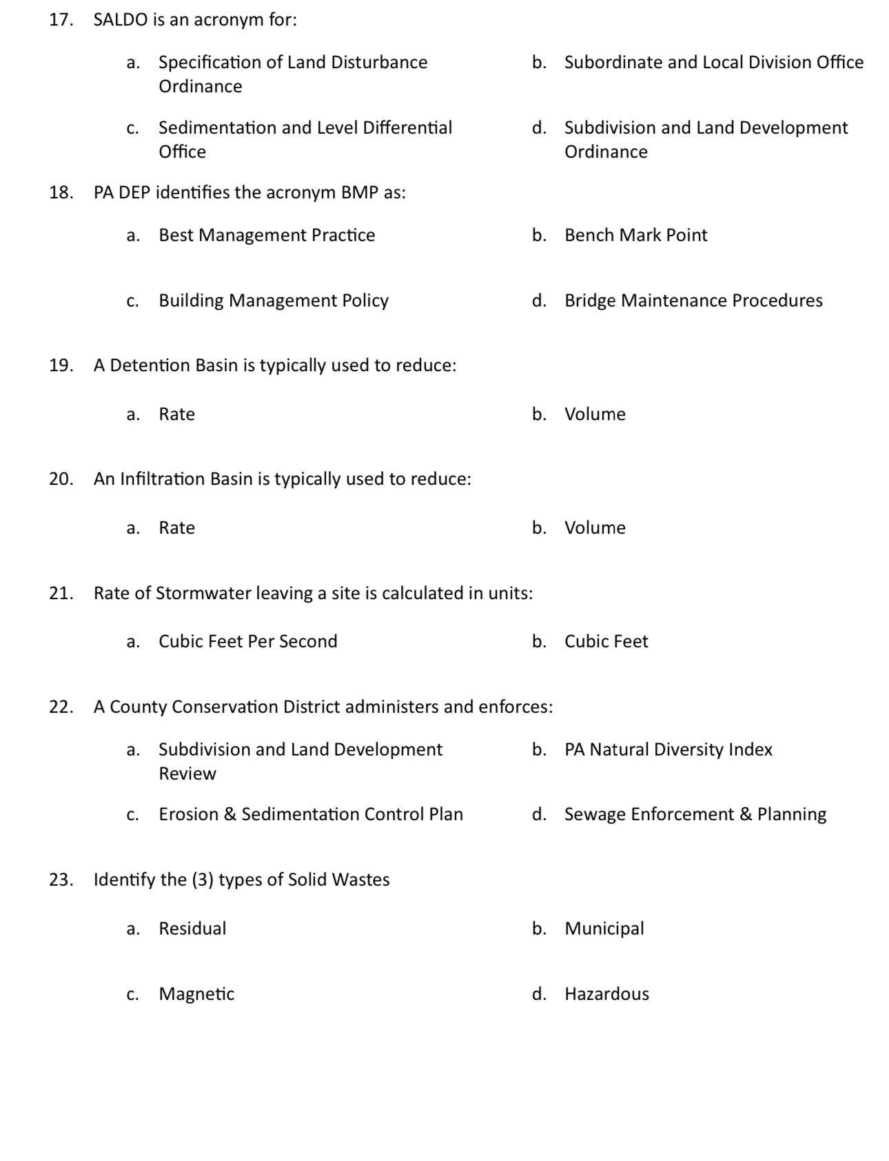Solved SALDO is an acronym for:a. ﻿Specification of Land | Chegg.com