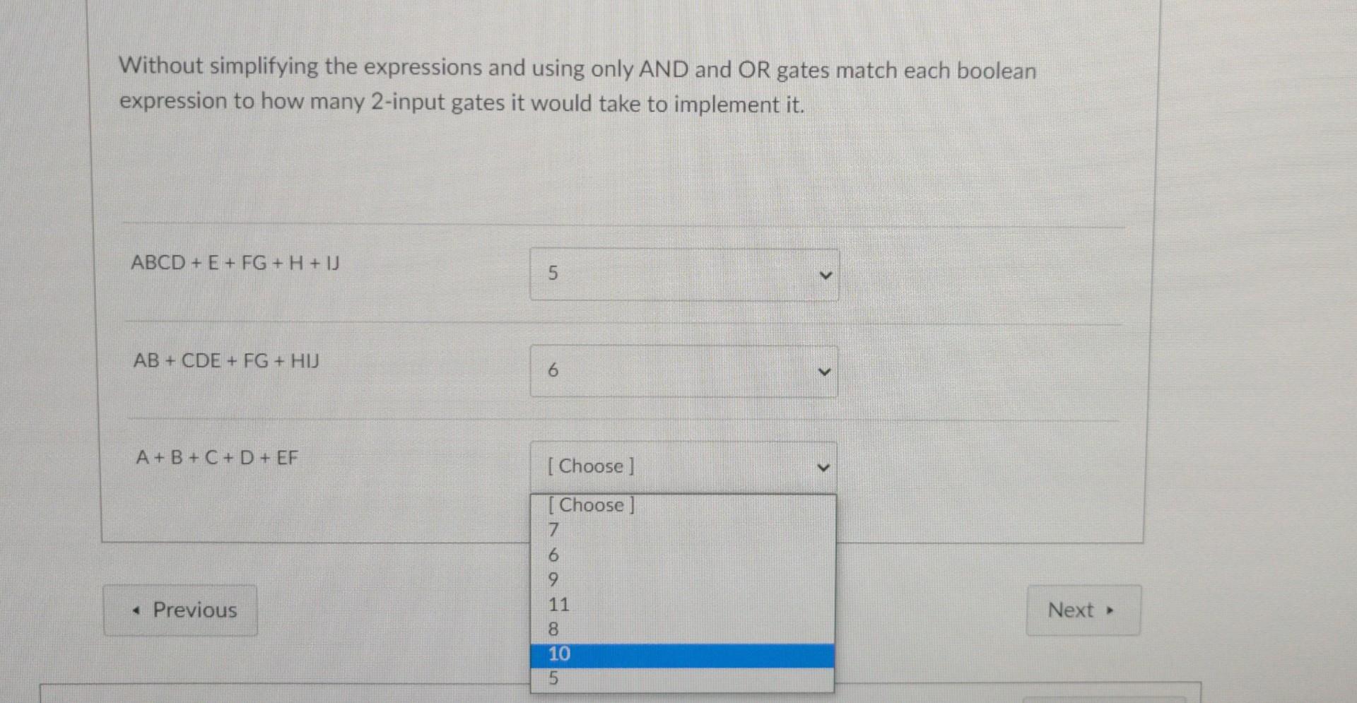 Solved Without simplifying the expressions and using only | Chegg.com