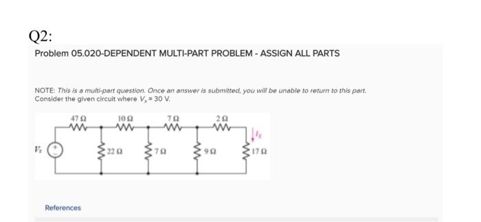Solved Q2: Problem 05.020-DEPENDENT MULTI-PART PROBLEM - | Chegg.com