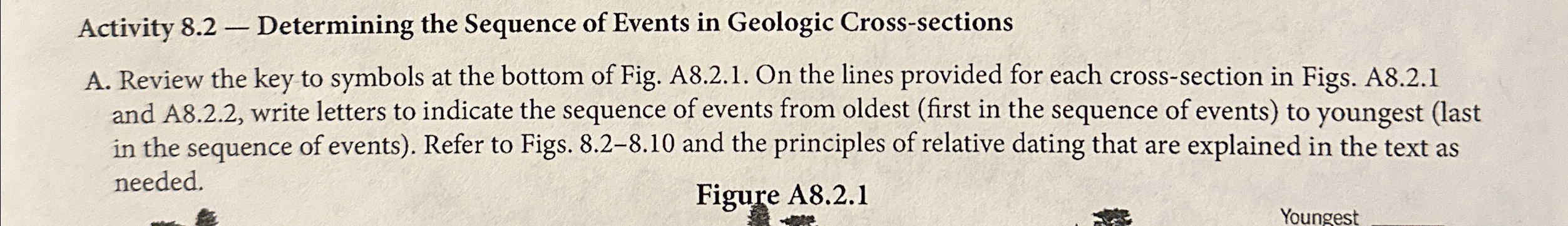 Solved Activity 8.2 - ﻿Determining the Sequence of Events in | Chegg.com