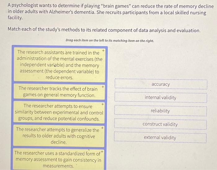 Solved A psychologist wants to determine if playing "brain | Chegg.com