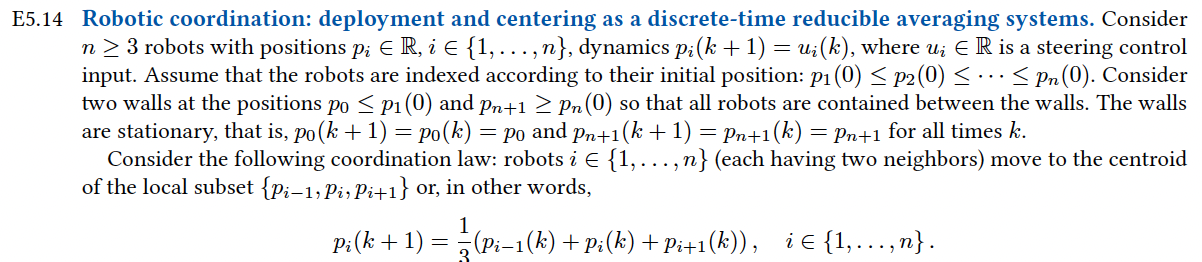 Solved E5.14 ﻿Robotic coordination: deployment and centering | Chegg.com