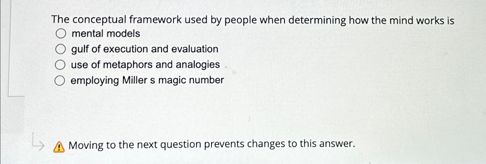 Solved The conceptual framework used by people when | Chegg.com