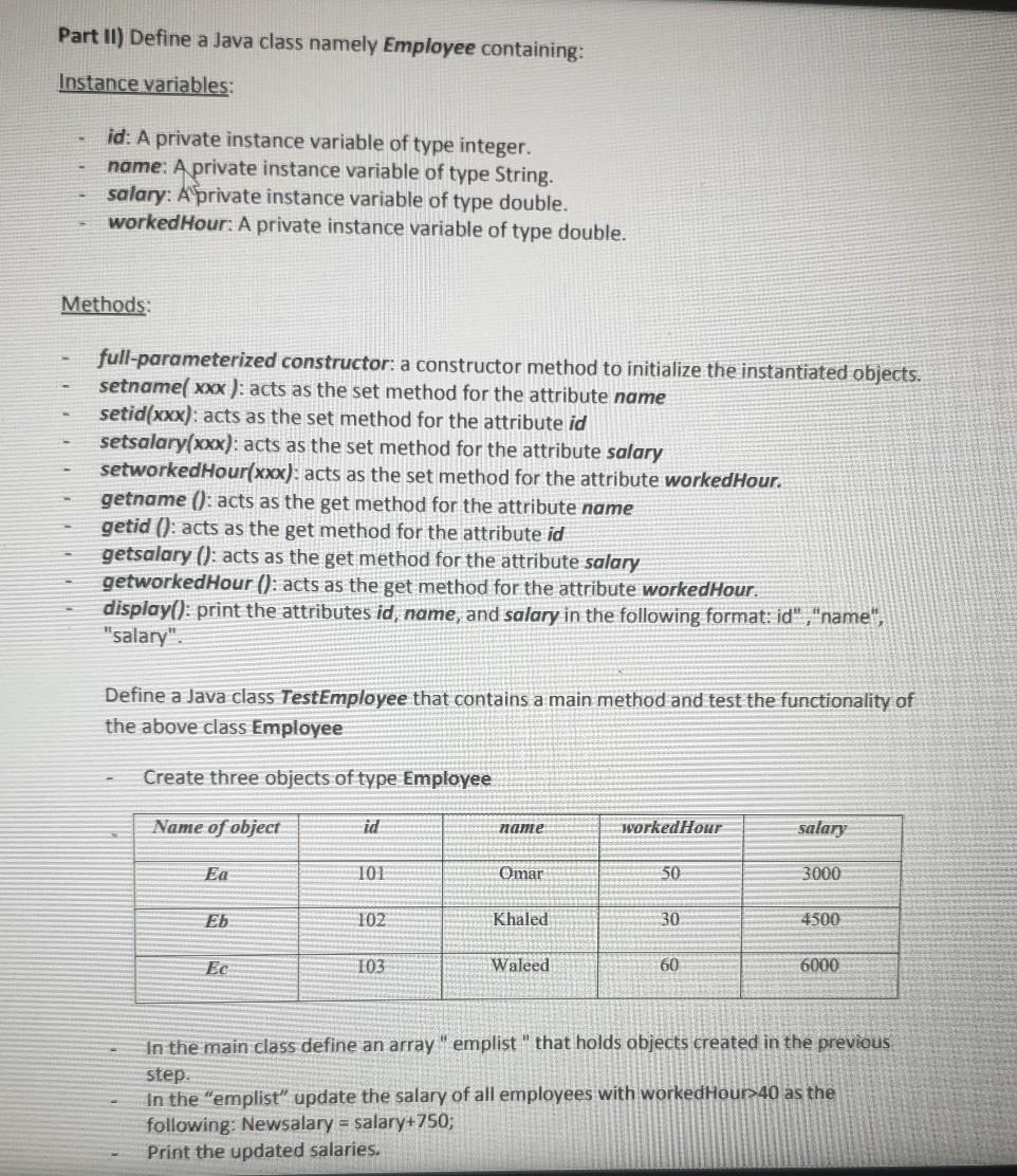 Solved Q4 Write A Java Program Define A Java Class Namely 1277