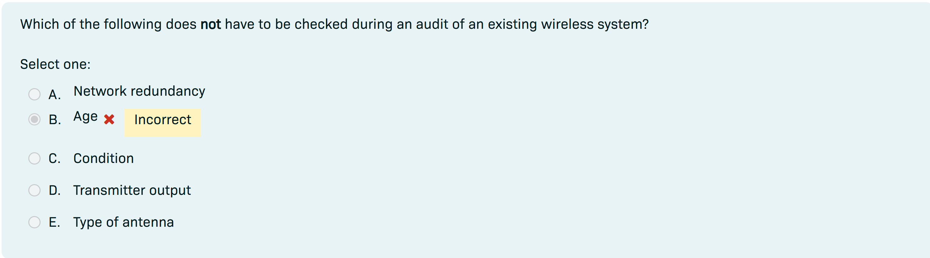 Solved Which of the following does not have to be checked | Chegg.com