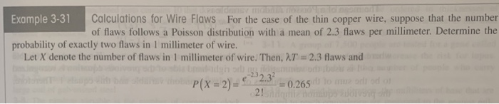 Solved Example 3-31 Calculations for Wire Flaws For the case | Chegg.com