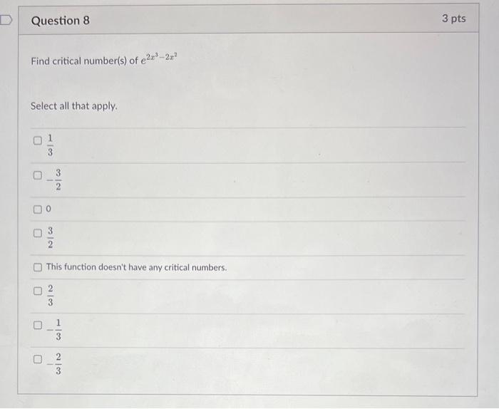 Solved Find critical number(s) of f(x)=3x3+5x2−4x+1. There | Chegg.com