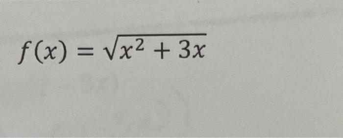 Solved F X Ln Tanx F X X2 3x