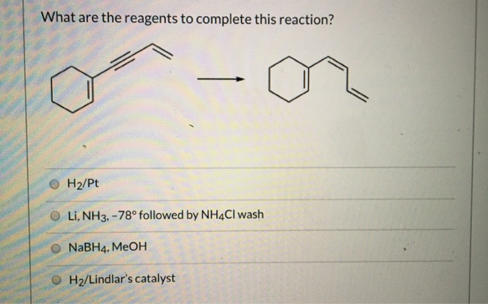 Solved What are the reagents to complete this reaction? | Chegg.com