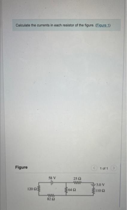 Solved Calculate the currents in each resistor of the | Chegg.com