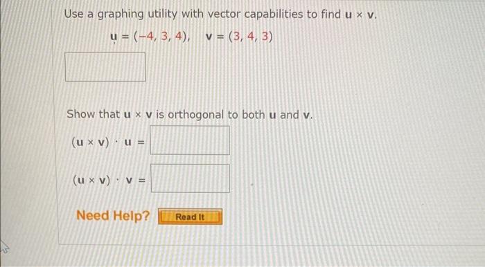 Solved Use a graphing utility with vector capabilities to | Chegg.com