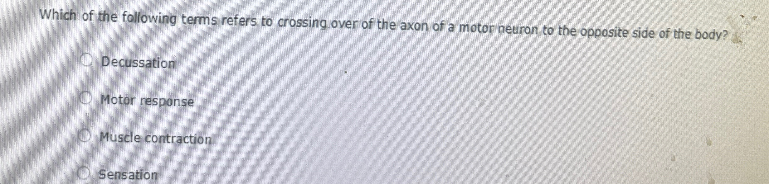 Solved Which of the following terms refers to crossing over | Chegg.com