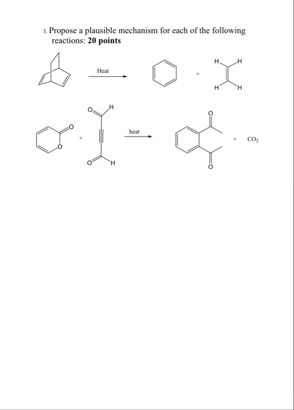 Solved Propose a plausible mechanism for each of the | Chegg.com