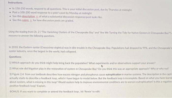 Solved - In 150-250 words, respond to all questions. This is | Chegg.com