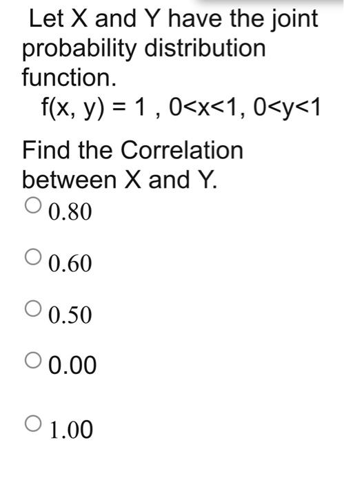Solved Let X and Y have the joint probability distribution | Chegg.com