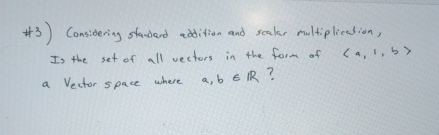 Solved #3) ﻿Considering standard addition and scalar | Chegg.com