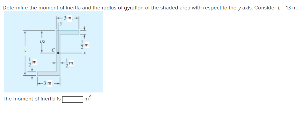 Solved Determine the moment of inertia and the radius of | Chegg.com