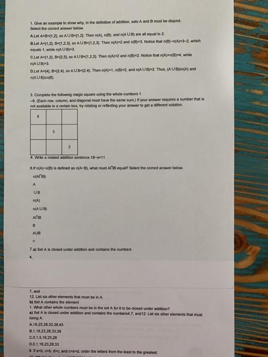 Solved 1. Give an example to show why, in the definition of | Chegg.com