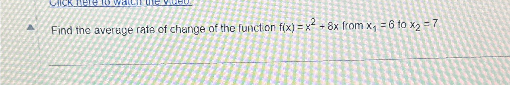 Solved Find the average rate of change of the function | Chegg.com