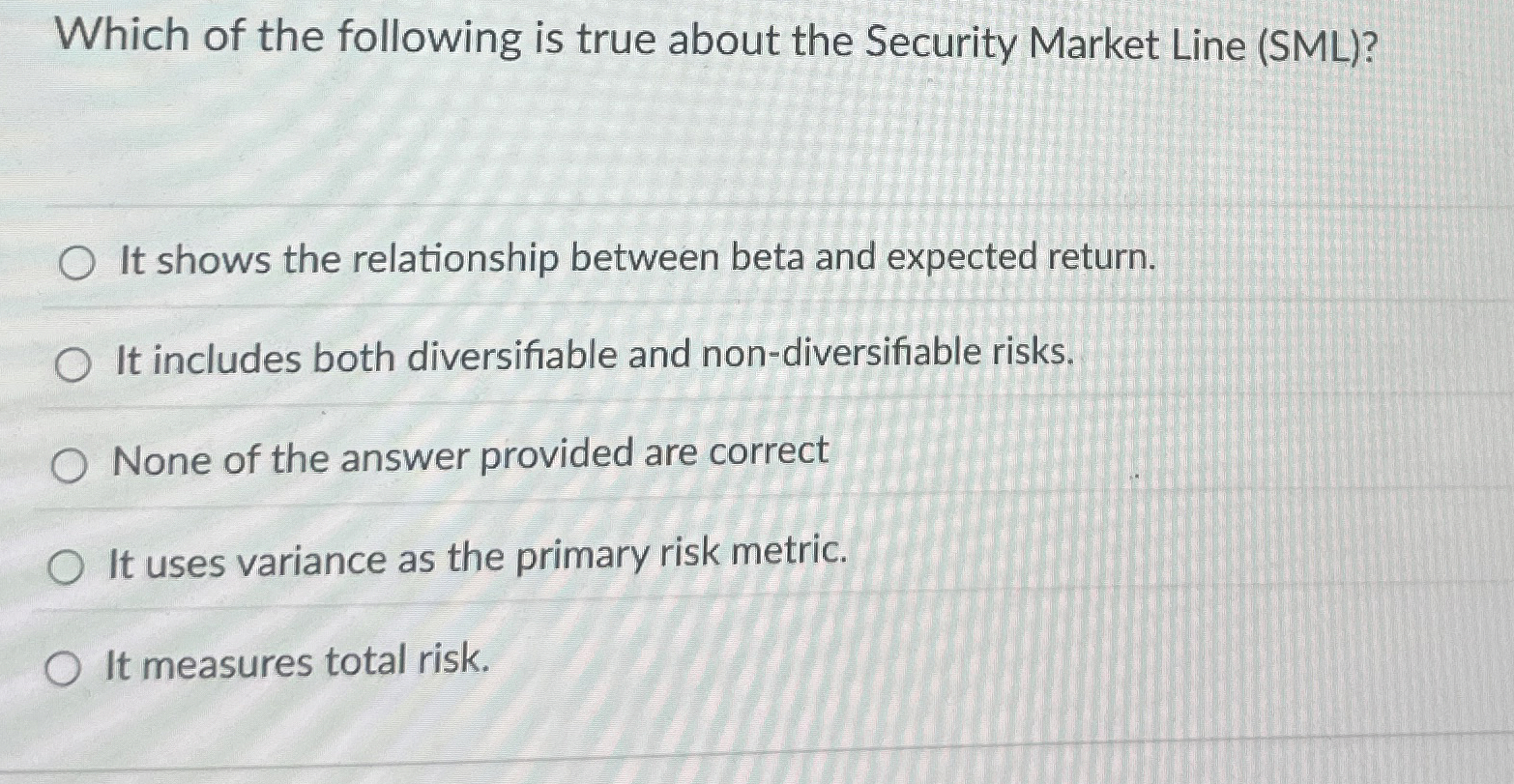 Solved Which of the following is true about the Security | Chegg.com