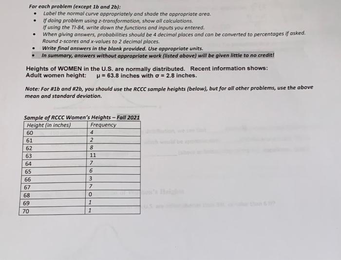 Solved fill in the blanks and label the normal curve and | Chegg.com