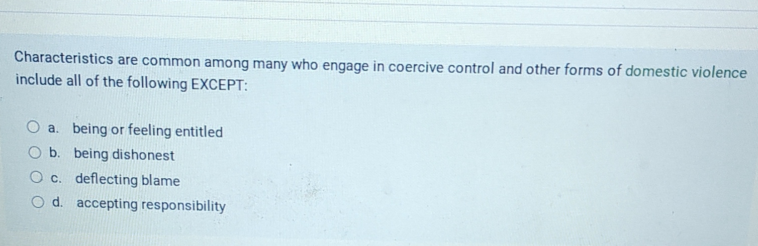 Solved Characteristics are common among many who engage in | Chegg.com