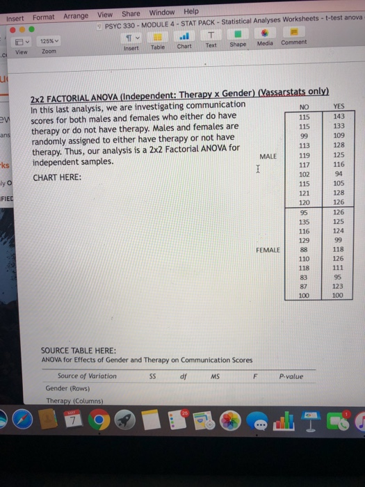 Solved Insert Format Arrange View Share Window Help PSYC 330 | Chegg.com