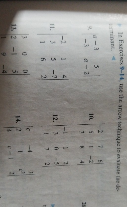 Solved In Exercises 9-14, use the arrow technique to | Chegg.com