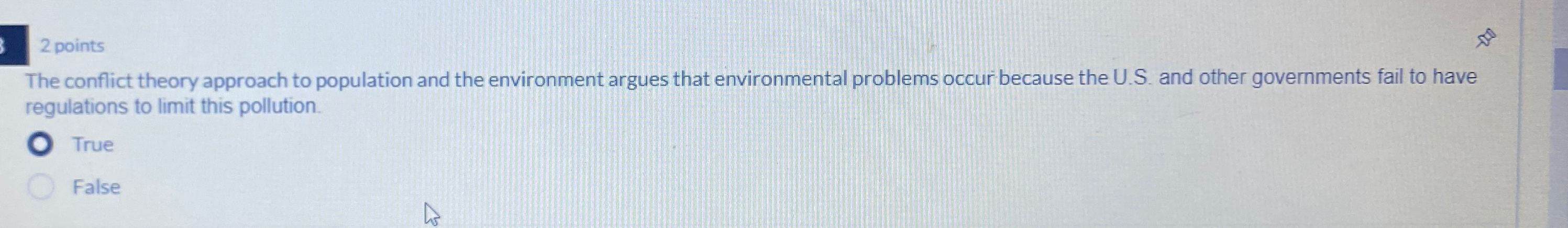 Solved 2 ﻿pointsThe conflict theory approach to population | Chegg.com
