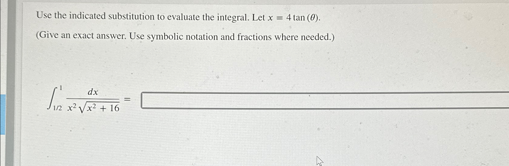 Solved Use the indicated substitution to evaluate the | Chegg.com