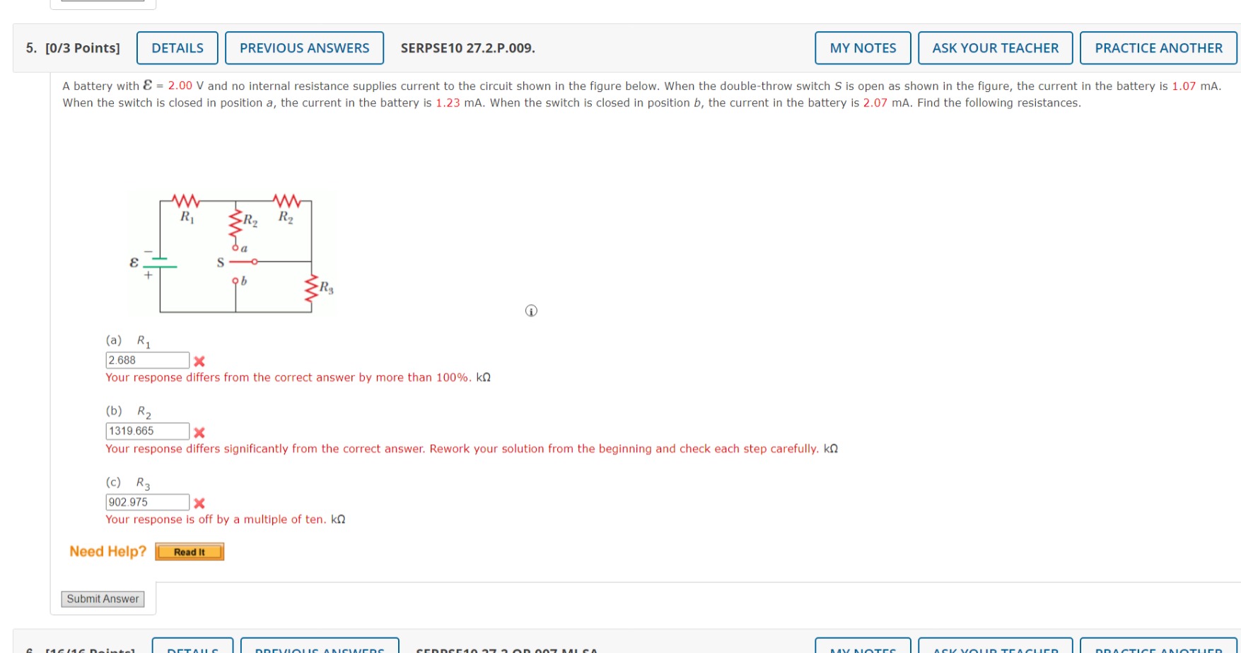 Solved When the switch is closed in position a, ﻿the current | Chegg.com