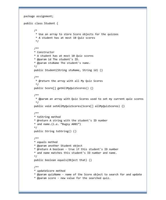 Solved Java Programming language Using information from the | Chegg.com