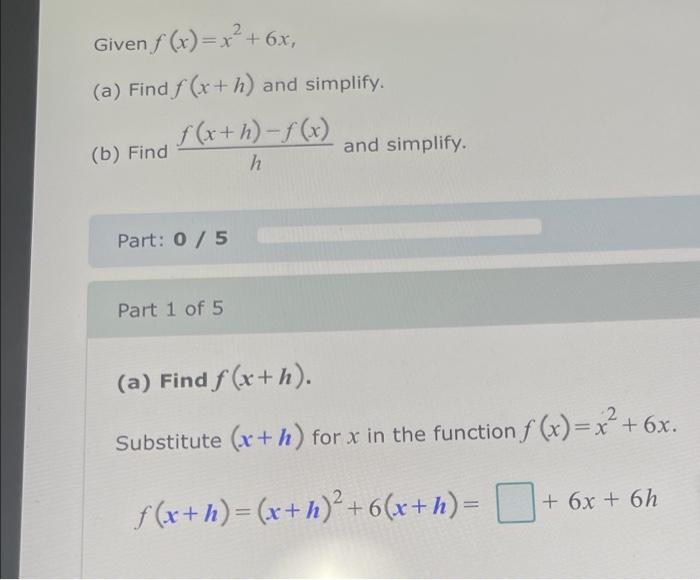 Solved Find the difference quotient and simplify. f(x) = - | Chegg.com
