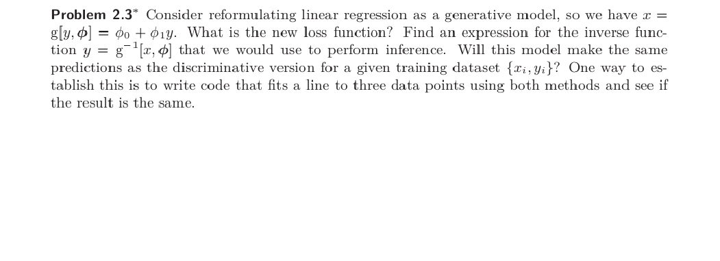 Solved Problem 2.3* ﻿Consider reformulating linear | Chegg.com