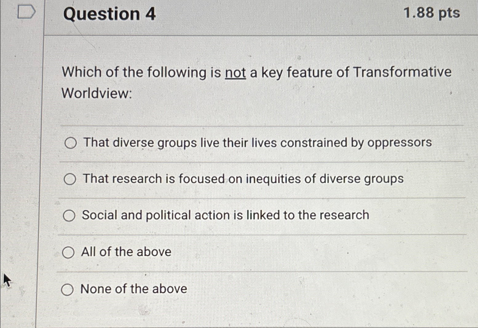 Solved Question 41.88ptsWhich of the following is not a key | Chegg.com