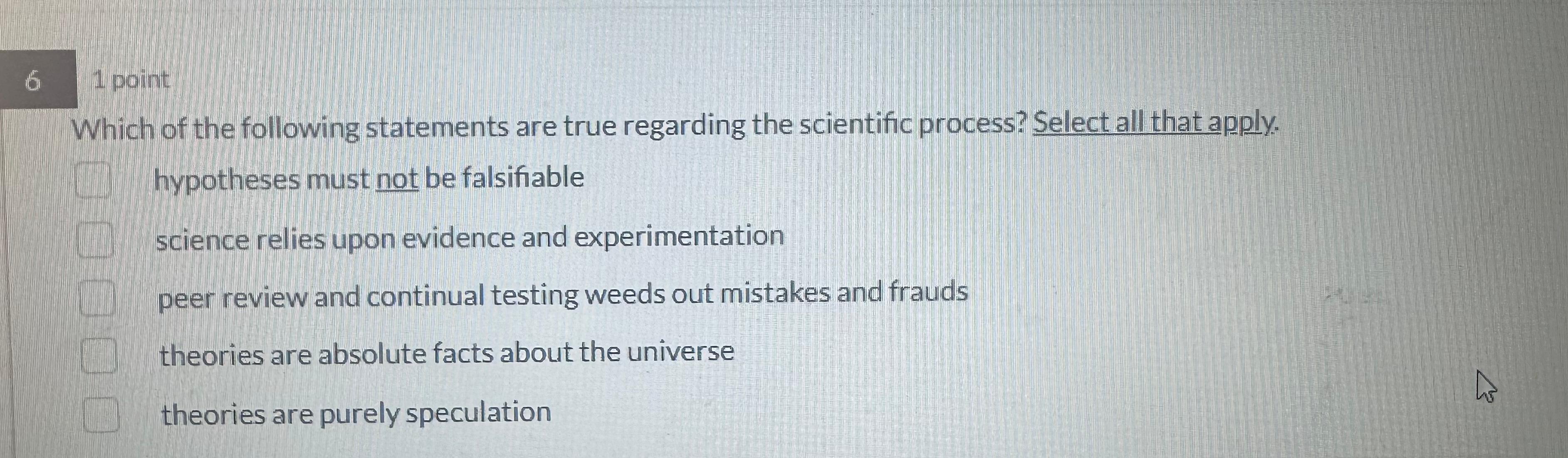 Solved 61 ﻿pointWhich of the following statements are true | Chegg.com