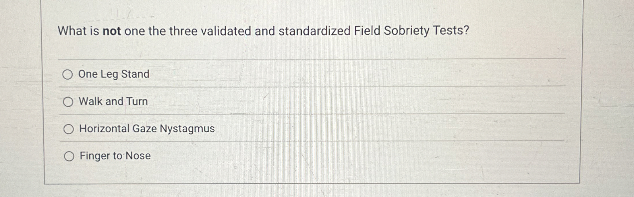 Solved What is not one the three validated and standardized | Chegg.com