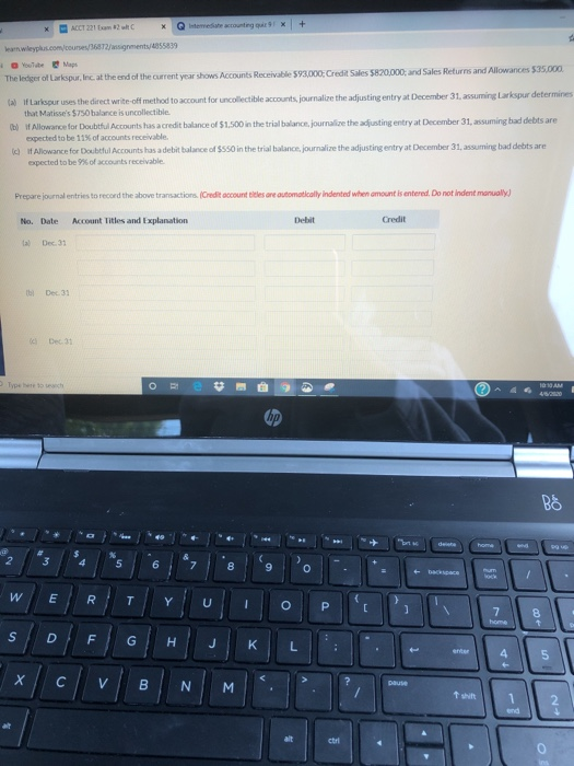 Solved ACCT 221cm @ w e counting X + | Chegg.com
