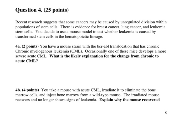 Solved Question 4. (25 points) Recent research suggests that | Chegg.com