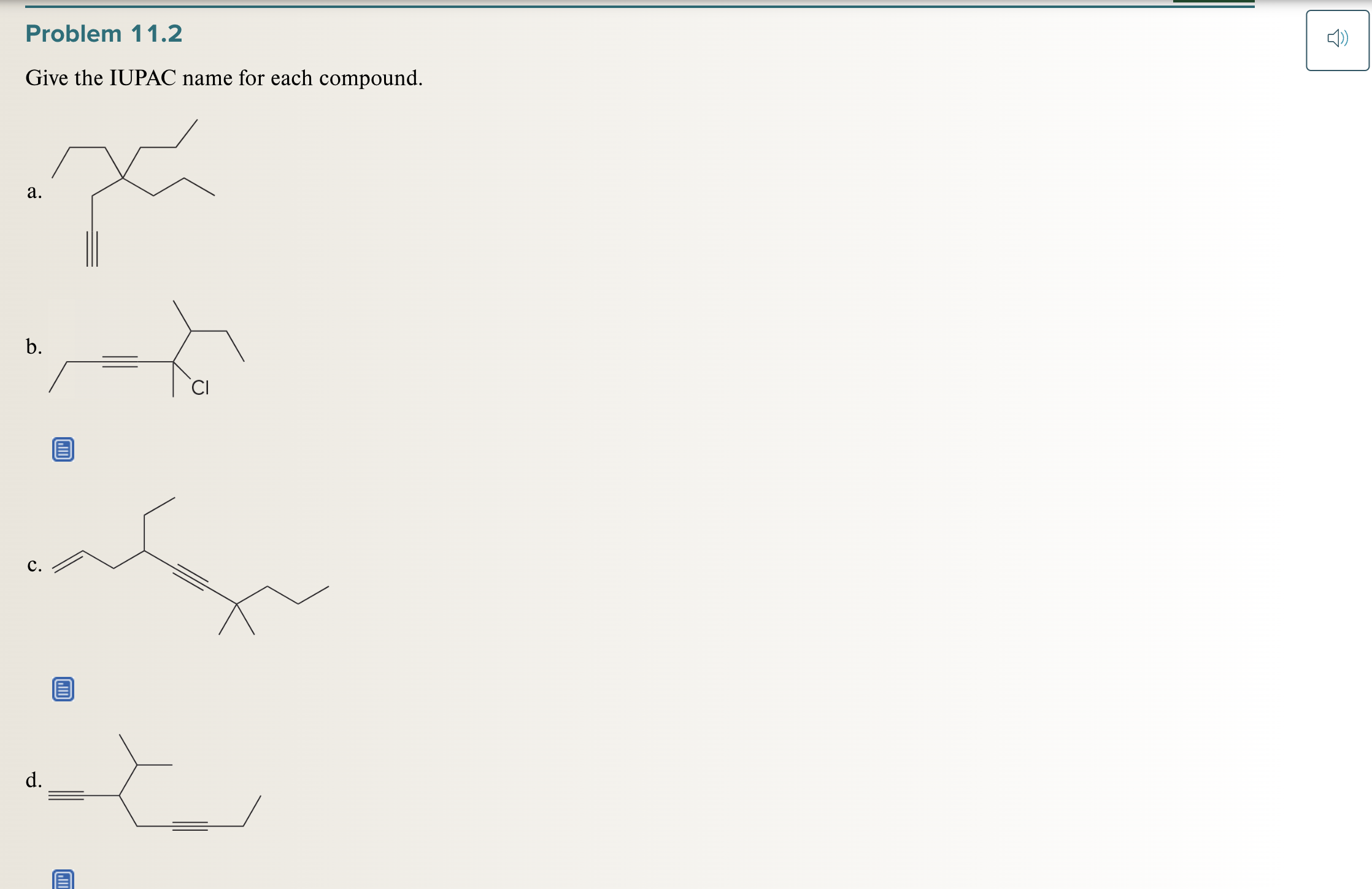 Solved Please Explain! Problem 11.2Give the IUPAC name for | Chegg.com