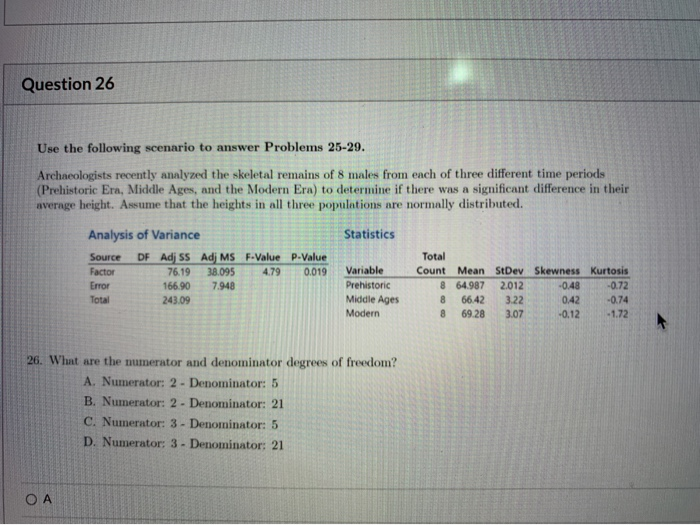 Solved Question 25 Use the following scenario to answer | Chegg.com