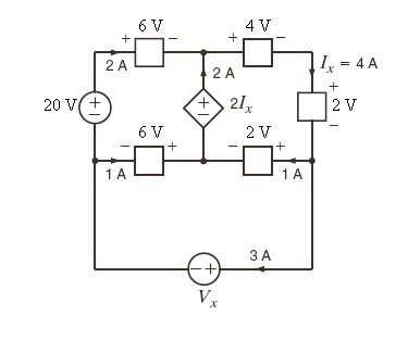 Solved Find Vx using Tellegen's Theorem | Chegg.com