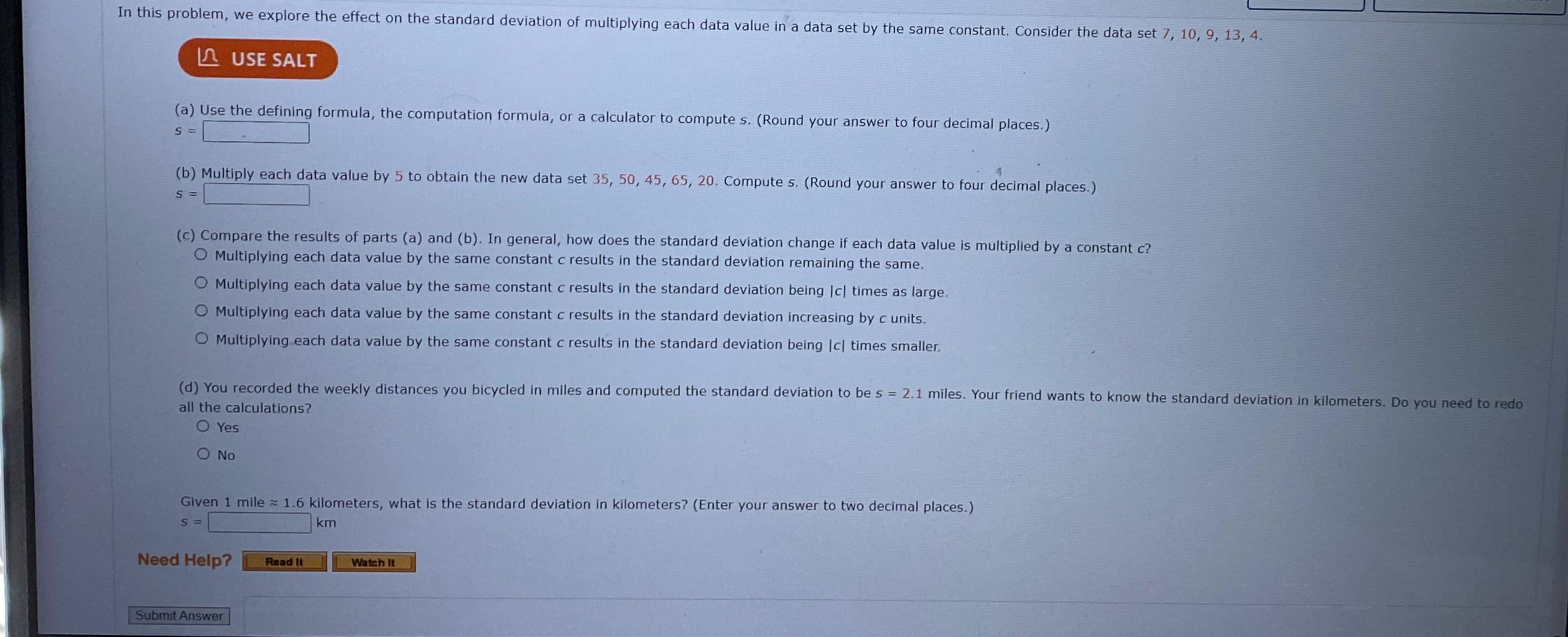 Solved In this problem, we explore the effect on the | Chegg.com