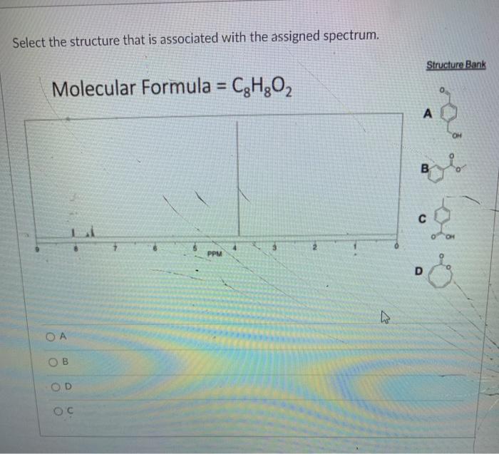 Solved Select the structure that is associated with the | Chegg.com