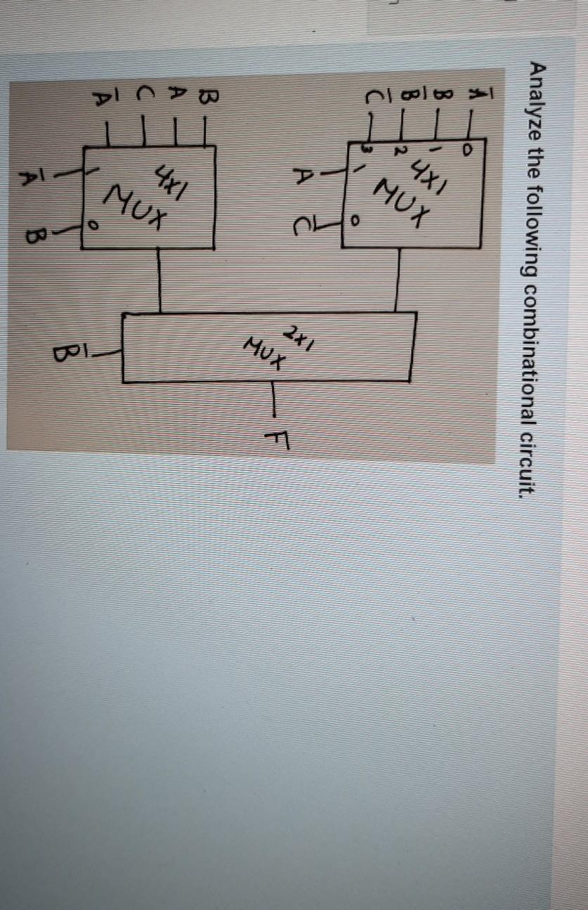 Solved Analyze the following combinational circuit. ا olto | Chegg.com Solved Analyze the following combinational circuit. ا olto | Chegg.com