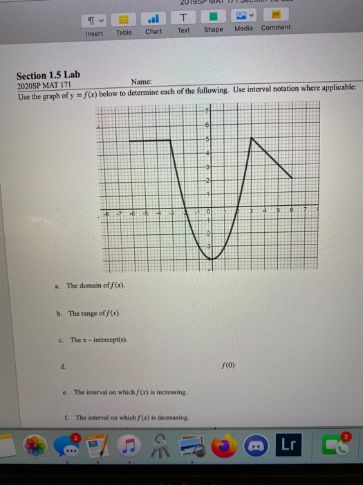 Solved T Comment Table Chart Text Shape Media Insert Section | Chegg.com